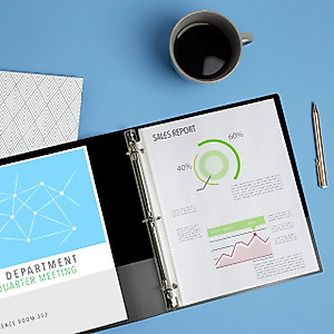 Avery Economy Binders with Round Rings & LABEL HOLDER - BLACK, 1", 1 Pack, Model:04301