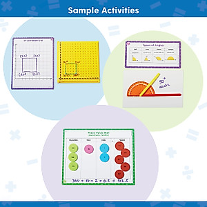 hand2mind Math Tools Small Group Sets 4-5 by Reagan Tunstall & Kristina Grant, Math Manipulatives, Base Ten Blocks, Color Tiles, Fraction Circles, Pattern Blocks, Place Value Chips, Classroom Supplies
