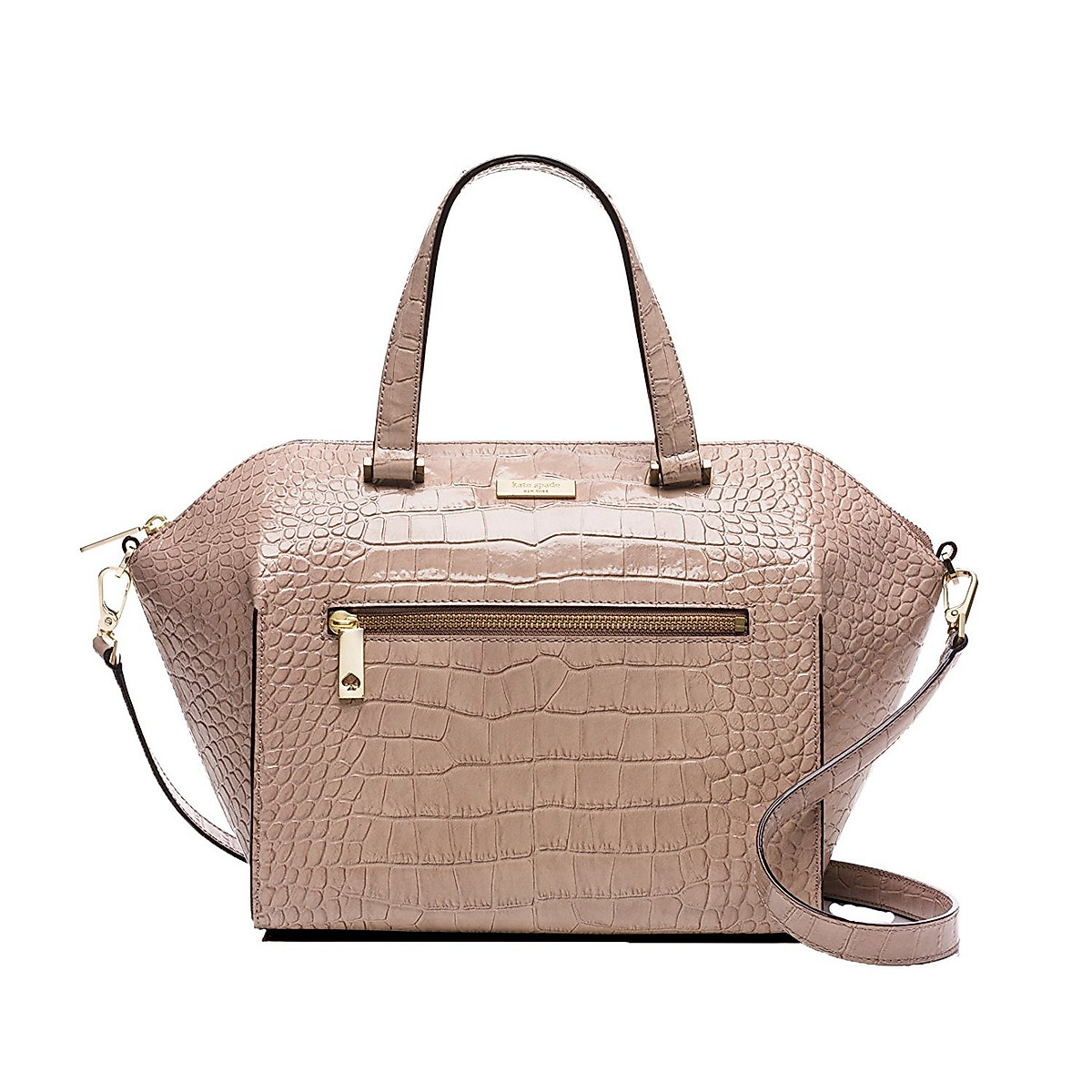 Kate Spade Women's Parliament Square Exotic Savannah Large Satchel, Rosy Beige