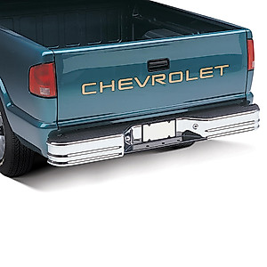 Fey 21002 SureStep Universal Chrome Replacement Rear Bumper (Requires Fey vehicle specific mounting kit sold separately)