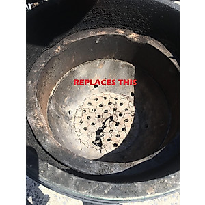 Stainless Steel Fire Grate for Big Green Egg Firebox, LG Large.