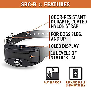 SportDOG Brand NoBark Rechargeable Bark Control Collar - Programmable, Waterproof Bark Collar