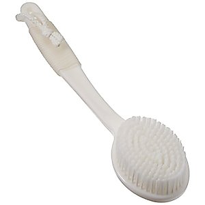 Sammons Preston 57223 Long Handled Scrubber & Washer for Exfoliating & Self-Cleaning in Shower, 14" Length, Assorted Colors