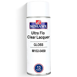 Mohawk Finishing Products Ultra-Flo Clear Lacquer, Clear Gloss Finish, ‎M102-0450, 13 oz
