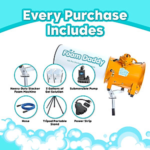 HD Pro Stacker Foam Cannon - Shoots Up to 30ft for Sky-High, Show-Stopping Foam Effects - Foam Machine Perfect for Large Scale Events, Festivals & Professional Entertainment Venues