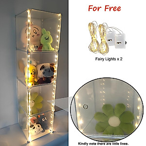 WANLIAN Stuffed Animal Storage,Dustproof Plush Toys Organizer, Great Storage Ideas for Dolls,Teddies and Figures (14"x14"x55")