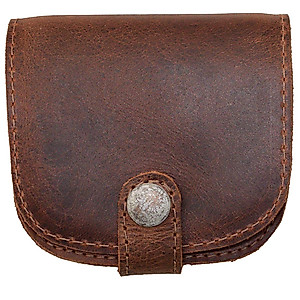 Hide & Drink, Leather Cash Case, Holds Folded Bills & Coins, Wallet, Pouch Organizer, Accessories, Handmade :: Bourbon Brown