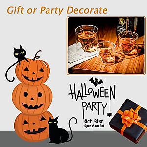 DECKALY Crystal Skull Shot Glasses Double Wall Glass Cup Set of 4, 2.5 oz Whiskey Shot Glasses, Party & Bar Decor Drinking Glassware for Whiskey, Vodka, and Cocktail