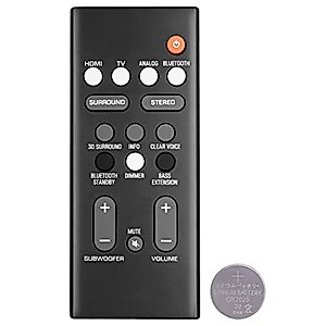 Replacement Remote Control VAF7640 VAF76400 for Yamaha ATS-1080 ATS1080 YAS-108 YAS108 Home Theater Audio Soundbar System(with Battery)