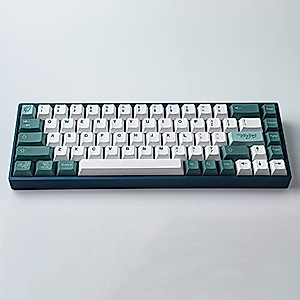 Hyekit PBT Keycaps 100 Keys Botanical Garden Dye-Sublimation Cherry Profile US/ISO Layout Custom Keycaps for 61/64/68/75/87 Mechanical Gaming Keyboard