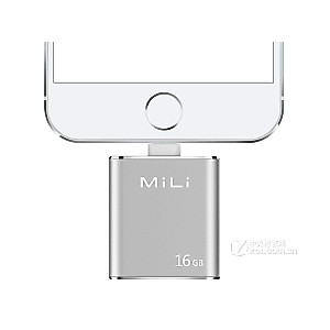 MiLi HI-D92 Silver iData Pro 16GB Portable Storage USB Flash Drive for iPhone