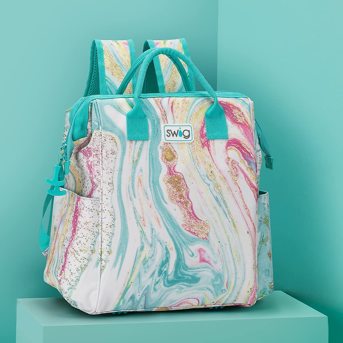 Swig Life Packi Backpack Cooler, Insulated Cooler Bag, Waterproof Beach Bag, 24 Can Soft Cooler, Lightweight Insulated Cooler (Wanderlust)