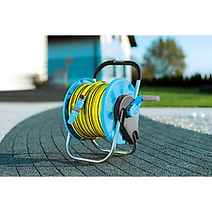 Cellfast Garden Hose Reel ALUPLUS 1/2" 45m, Aluminium Construction, Light, Convenient Transport and Storage of The Hose, Prevents Twisting, 55-150