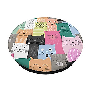 Kitty Cat Chorus PopSockets PopGrip: Swappable Grip for Phones & Tablets