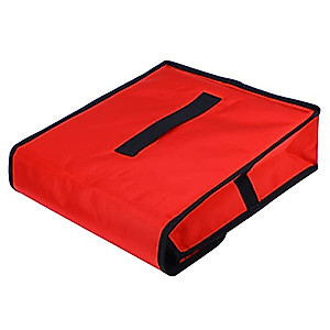 Cabilock 2pcs Insulated Pizza Bag Thermal Delivery Bag Pizza Delivery Bag Car Tote Backpack Organizer Pouch Car Organizer Bag Pizza Carrier Food Delivery Bag Tote Bag Storage Bag Red