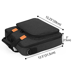 LUXJA Embroidery Project Bag, Embroidery Kits Storage Bag (Bag Only), Black