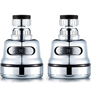 2 Pcs Movable Kitchen Tap Head Faucet Sprayer Water Spray 360 Degree Rotatable Kitchen Faucet Spray Universal Adapter Set Kitchen Sink Accessories Tools