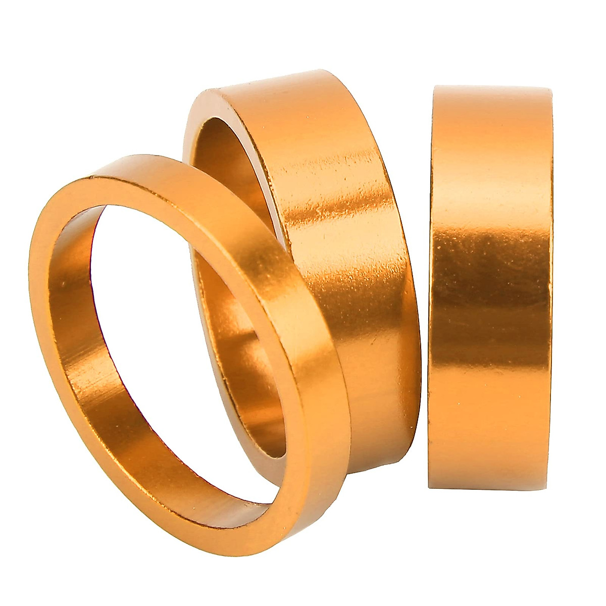 5 Pieces Mountain Bike Front Fork Washer, Stem Headset Spacer Fork Gasket(Gold)