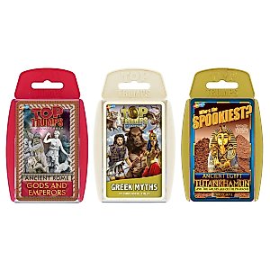 Top Trumps Ancient Civilizations Card Game Bundle, Educational game includes Ancient Greece, Rome and Egypt, travel game, gift and toy for boys and girls aged 6 plus