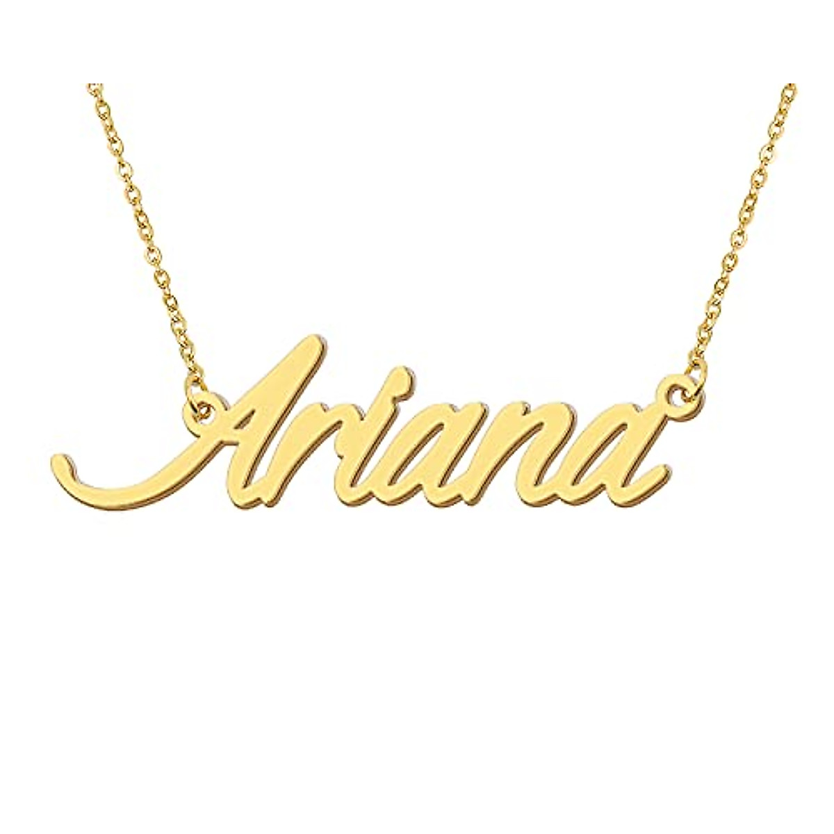Aoloshow Ariana Charm Name Necklace Carrie Style Name NecklaceWomens Jewelry