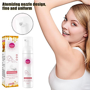 Hair Stop Growth Spray, Honey Hair Removal Foam Hair Removal, Non-Irritating Hair Removal Inhibitor for Body and Face,