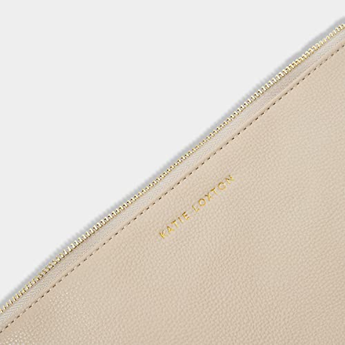 KATIE LOXTON You Got This Womens Large Vegan Leather Baby Pouch Organizer in Taupe