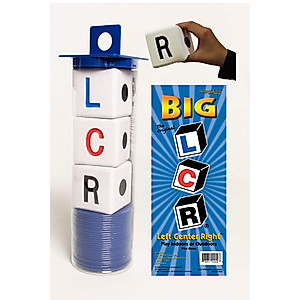 Big LCR® Left Center Right™ Dice Game - Classic (Blue) 18" H