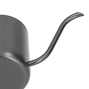 Ikunde 250ml Stainless Steel Hanging Ear Coffee Pot Gooseneck Spout Tea Kettle Pour Over Pot Black