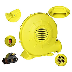 Air Blower, 0.6 Hp Bounce House Blower, 450 Watt Air Blower for Inflatables Bouncy Castle Slide House Jumper (0.6HP/450W)