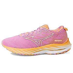 Mizuno x ROXY Women's Wave Rider 26 | Neutral Running Shoe | ROXY - Cyclamen/White | US 8.5