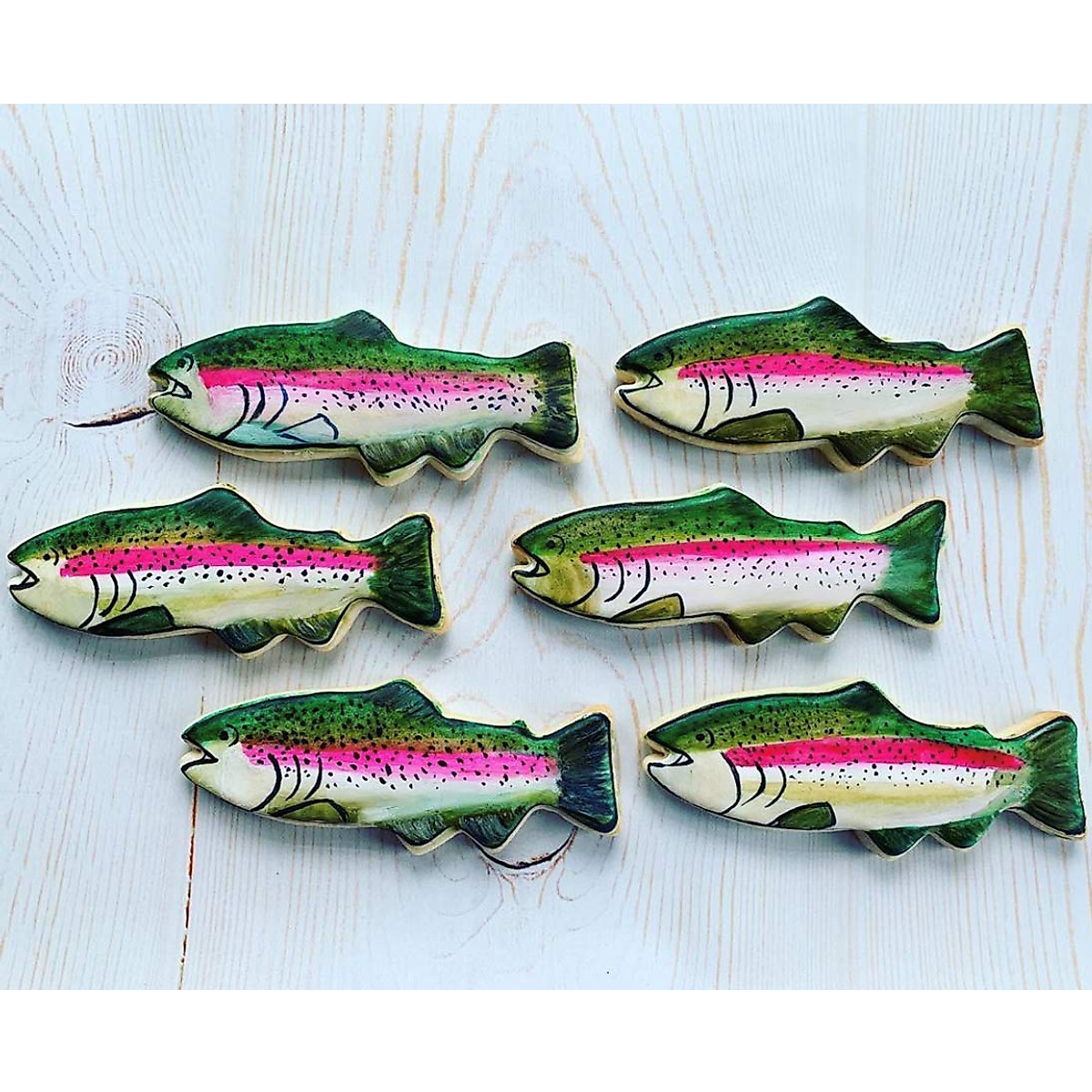 Hunting Cookie Cutters 5-Pc. Set Made in USA by Ann Clark, Deer Head, Grizzly Bear, Moose, Trout Fish, Truck