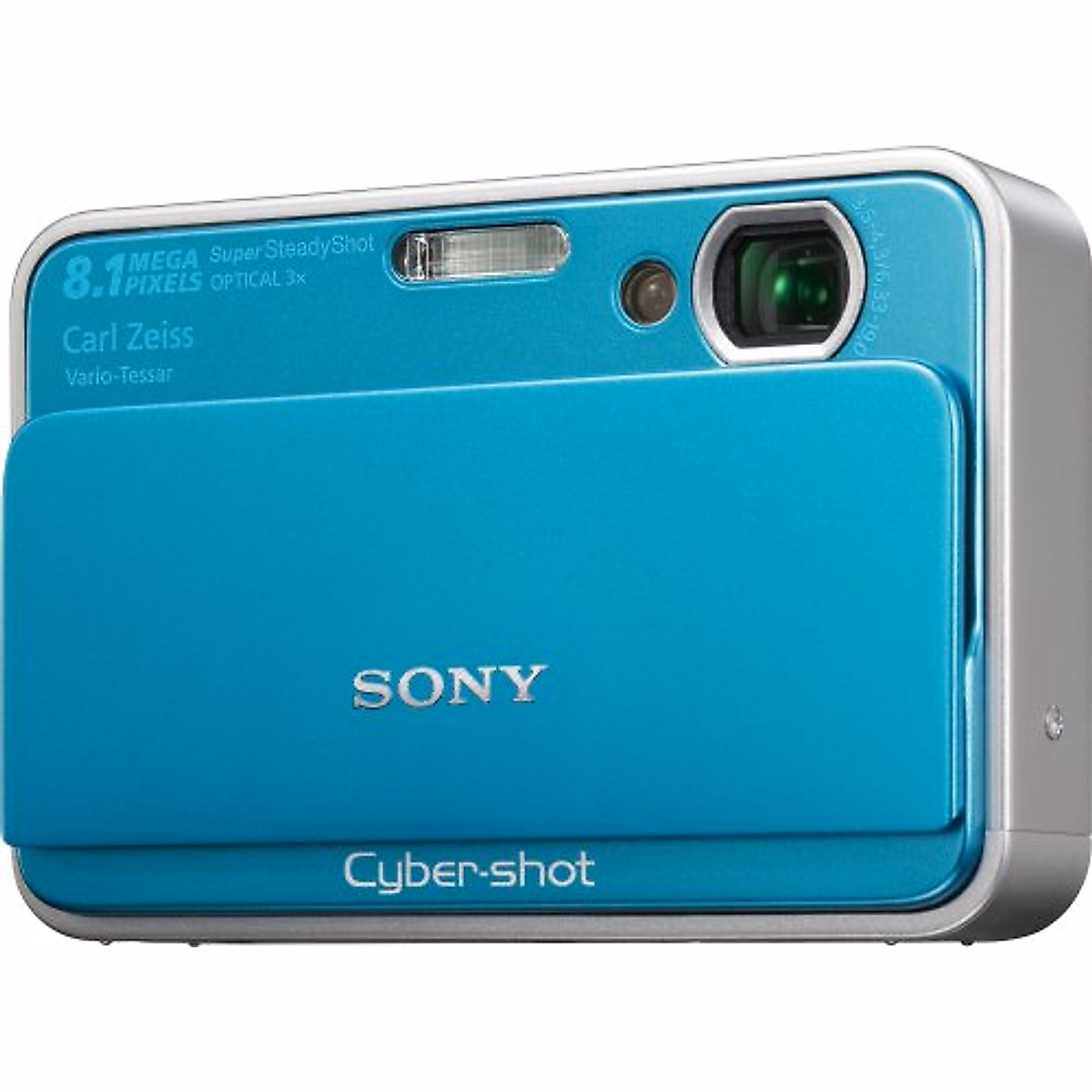 Sony Cybershot DSC-T2 8MP Digital Camera with 3x Optical Zoom (Blue)