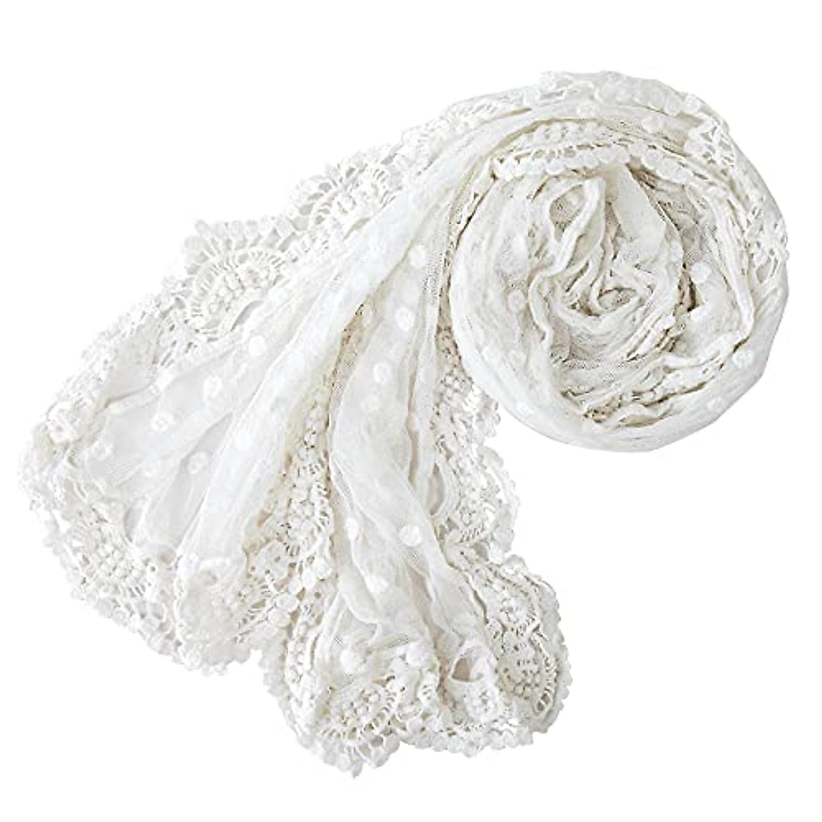 Zeroest Baby Photography Props Blanket Newborn Photo Shoot Outfits Infant Photos Lace Wrap (Snow White)