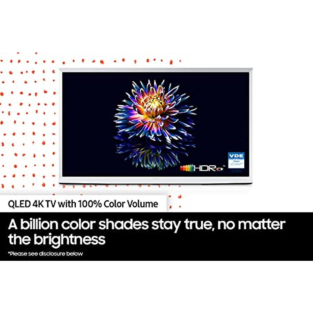 SAMSUNG 43-Inch Class The Serif LS01B Series - QLED 4K, I-Shaped Design, Anti-Reflection Matte Display, -Portable Easel -Stand, Ambient Mode+ Smart -TV -w/ Alexa Built-in (QN43LS01BAFXZA,Latest Model)