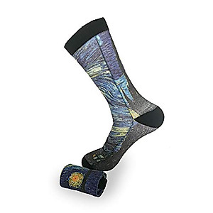 WAZHIJIA Steam Train Fun Dress Socks Funny Novelty Fashion Crew Socks Retro Train Station Socking, Black and White, One Size