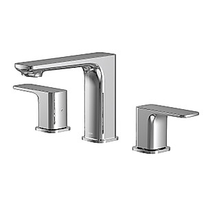 Karran Venda KBF514 2-Handle Three Hole Widespread Bathroom Faucet with Matching Pop-up Drain in Chrome