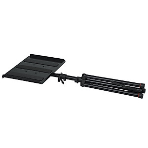 Gator Frameworks Heavy Duty Deluxe Adjustable Multi-Media Gear Stand Featuring 100x100 Vesa Mounting Brackets | Ideal for Laptops and more; Min/Max Height - 36"/48" (GFW-UTL-MEDIATRAY2)