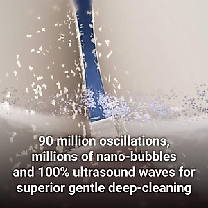 Emmi-dent Metallic/Professional 2-Pin Bristle-Head Attachments - Electric Toothbrush Replacement Heads. Cleans with Ultrasound Waves (Wave 4 Pack)