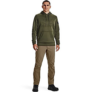 Under Armour mens Freedom Emboss Hoodie , (390) Marine OD Green / / Marine OD Green , Small