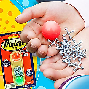 Vintage Metal Jacks Game Set: Classic Family Fun & Retro Toy
