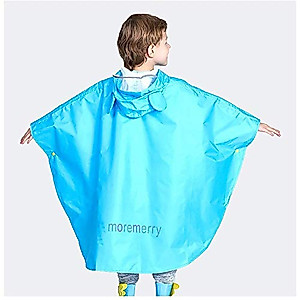 Girls Clothes Size 10 12 Cartoon Toddler Girl Raincoat Children Ponchos Boy 3D Kids for Rain Jacket (Blue, 10-12 Years)