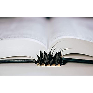 Bookmark for Bible or any Book with 8 Black Ribbons Multi Page Marker