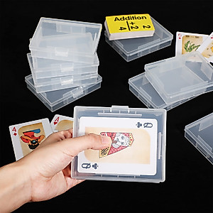 Skylety Playing Card Case Holder Playing Card Box Card Game Organizers and Storage Containers Deck, Snaps Closed for Gaming Cards(15 Pieces)