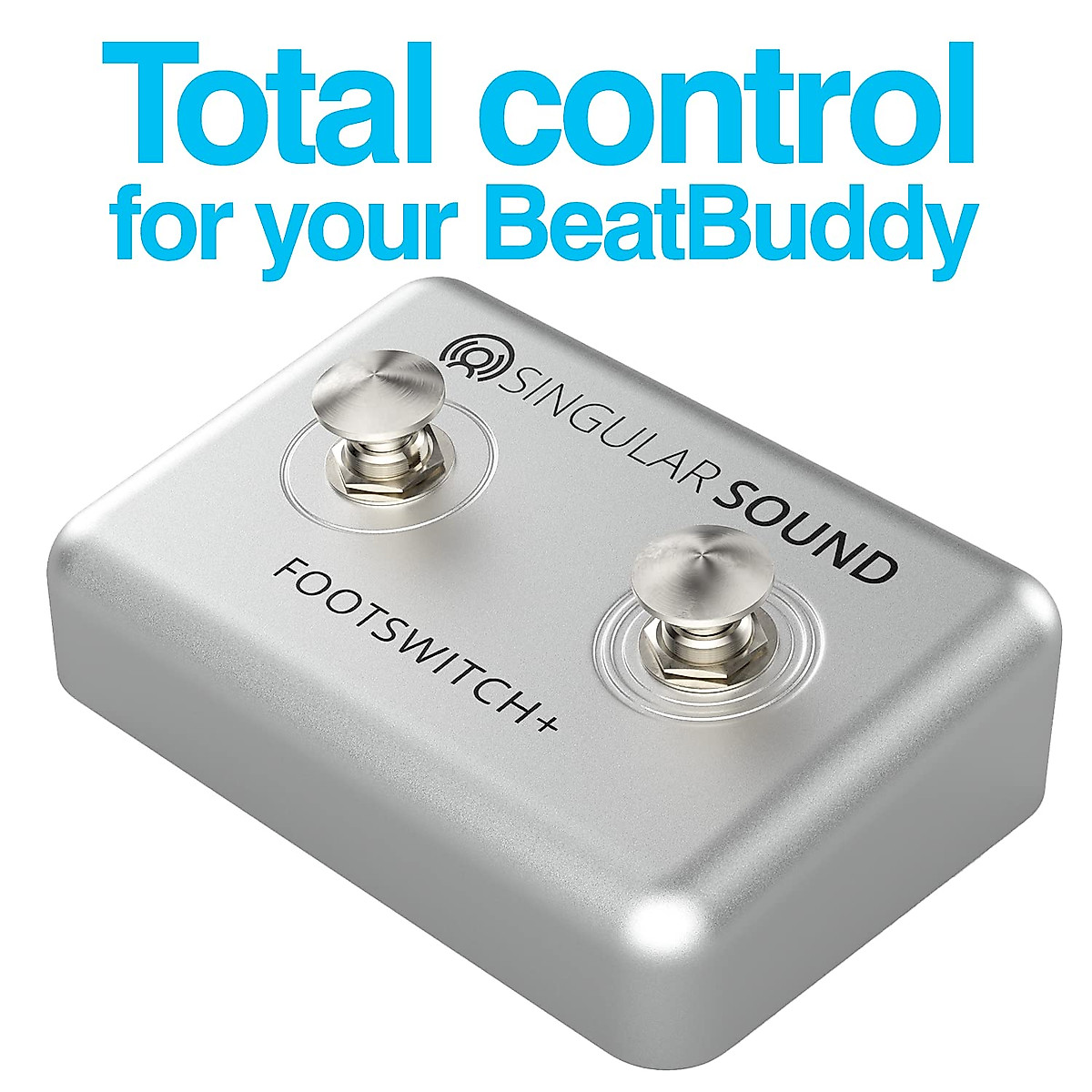 Singular Sound Dual Momentary Footswitch Plus for use with BeatBuddy, Effects Pedals, and Electronic Instruments