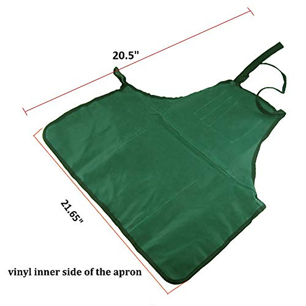 SYOOY Garden Apron with Pockets, Adjustable Neck and Waist Straps for Gardening Carpentry Lawn Care Women Men Workers
