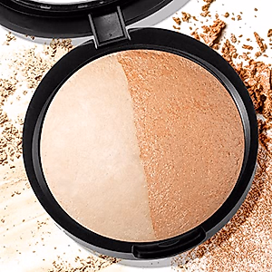 LAURA GELLER NEW YORK Baked Original Low Glow Illuminating Highlighter Duo, French Vanilla/Portofino