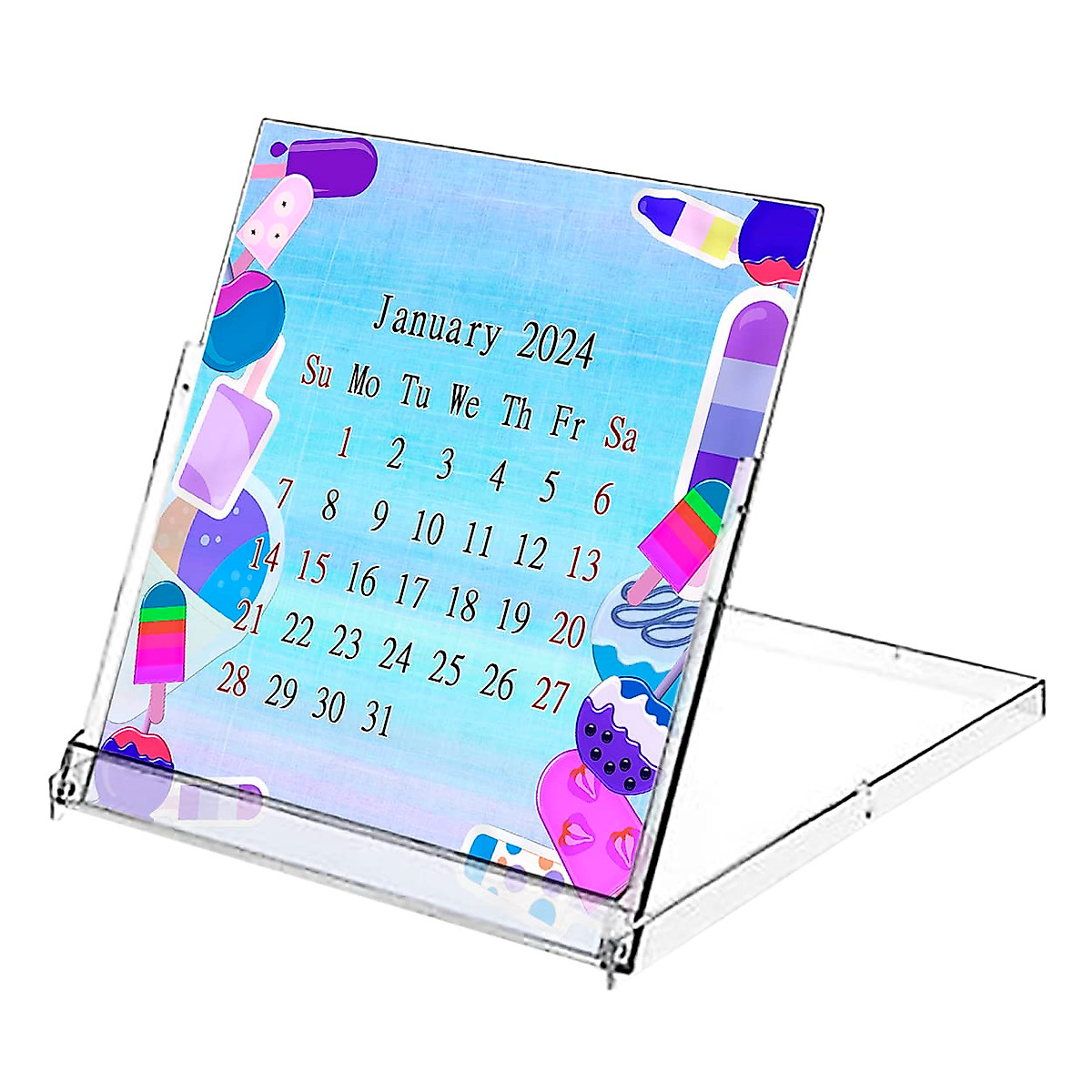 2023-2024 CD-Style Desk Calendar 16 Months Calendar/Planner / (Edition #025)