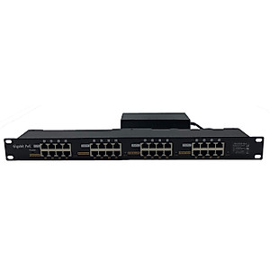 PoE Texas GPOE-16A-48v120w | Passive 802.3af Power Over Ethernet Injector for 16 PoE Cameras, IP Phones, WiFi Access Points and More | Includes 48 Volt Power Supply