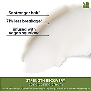 BIOLAGE Strength Recovery Shampoo | Gently Cleanses & Reduces Breakage | For Damaged & Sensitized Hair Types | Vegan | Cruelty-Free | Valentines Day Gift For Her