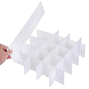 Croing 𝘿𝙧𝙖𝙬𝙚𝙧 𝙊𝙧𝙜𝙖𝙣𝙞𝙨𝙚𝙧 Drawer Dividers (40 pcs)
